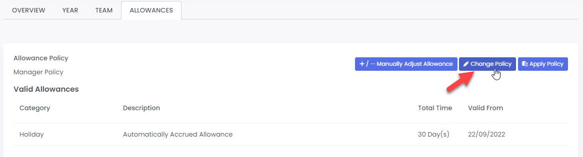 Changing the Allowance Policy is so easy - SkyHR